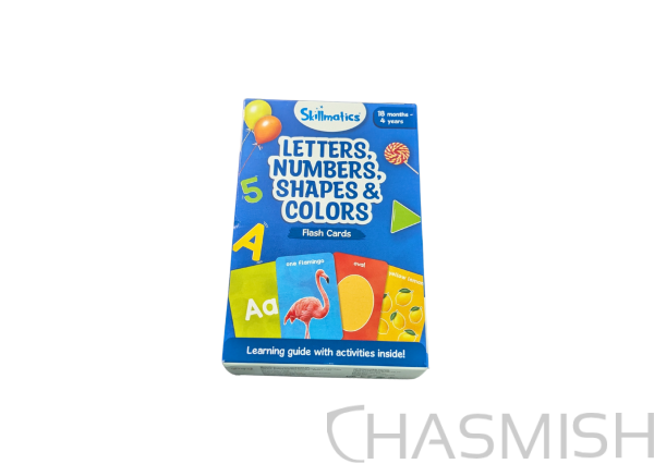Letters, numbers, shapes and colors [Flash cards] – Skillmatics – Chasmish