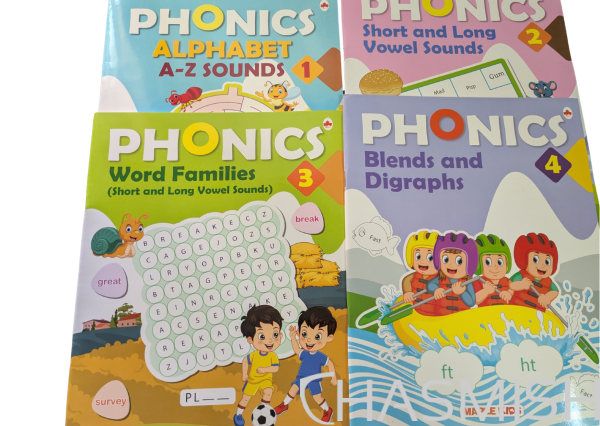 Phonics Reader (Set of 4 Books) – Alphabet Sounds, Short and Long Vowel ...